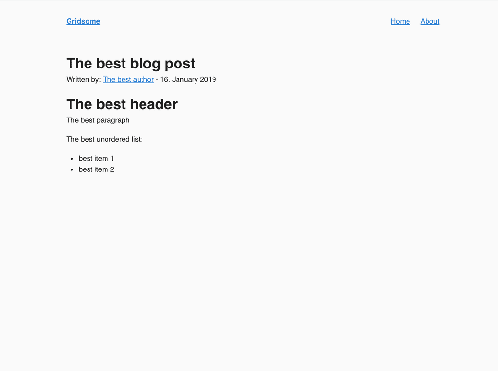 Create A Blog With Gridsome And Vue Nordschool